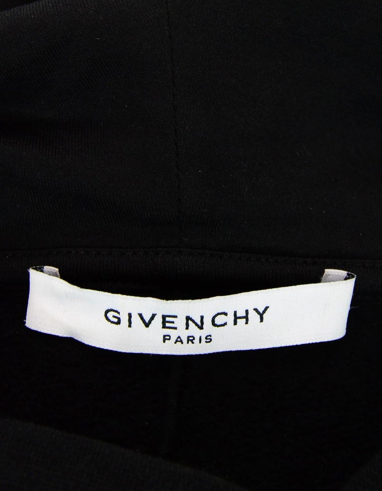 Givenchy Black Rottweiler Sleeveless Oversized Hoodie For Sale at ...