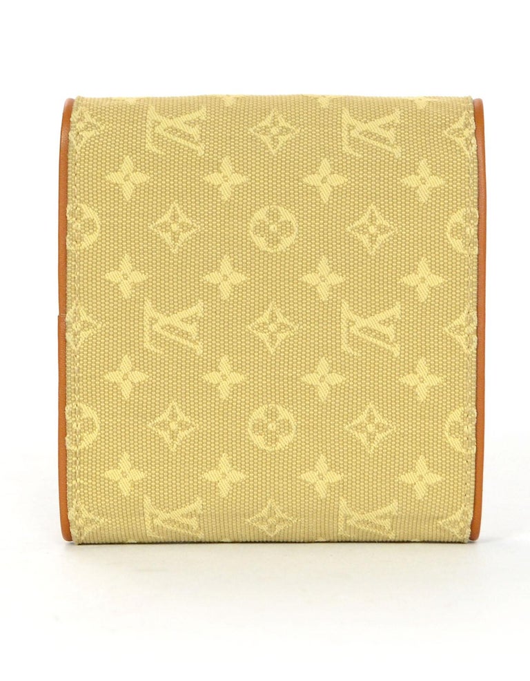 Louis Vuitton Beige Monogram Canvas Mini Lin Wallet For Sale at 1stDibs ...
