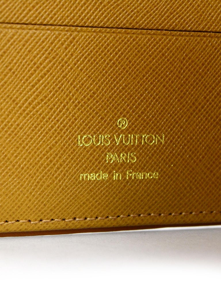 Louis Vuitton Beige Monogram Canvas Mini Lin Wallet For Sale at 1stDibs ...