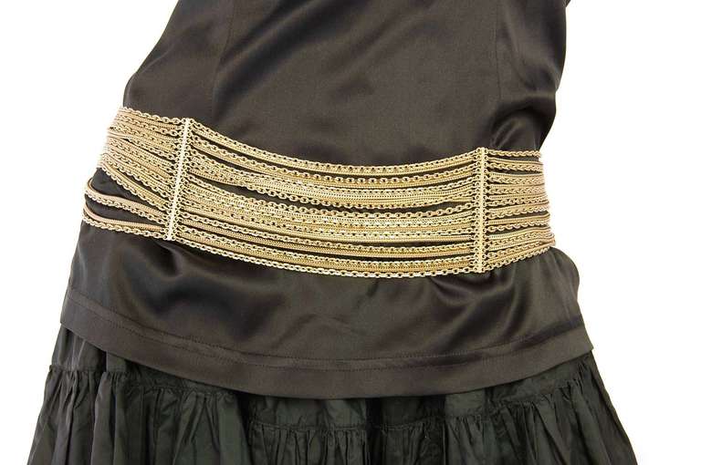 CHANEL Goldtone Multi-Strand Chain Belt at 1stDibs