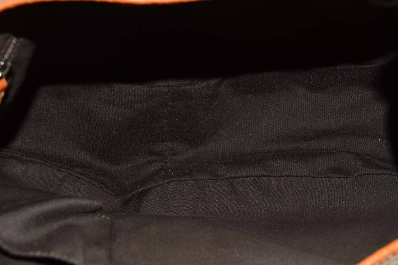 GUCCI Monogram Canvas and Orange Leather Tote Bag GHW at 1stDibs ...