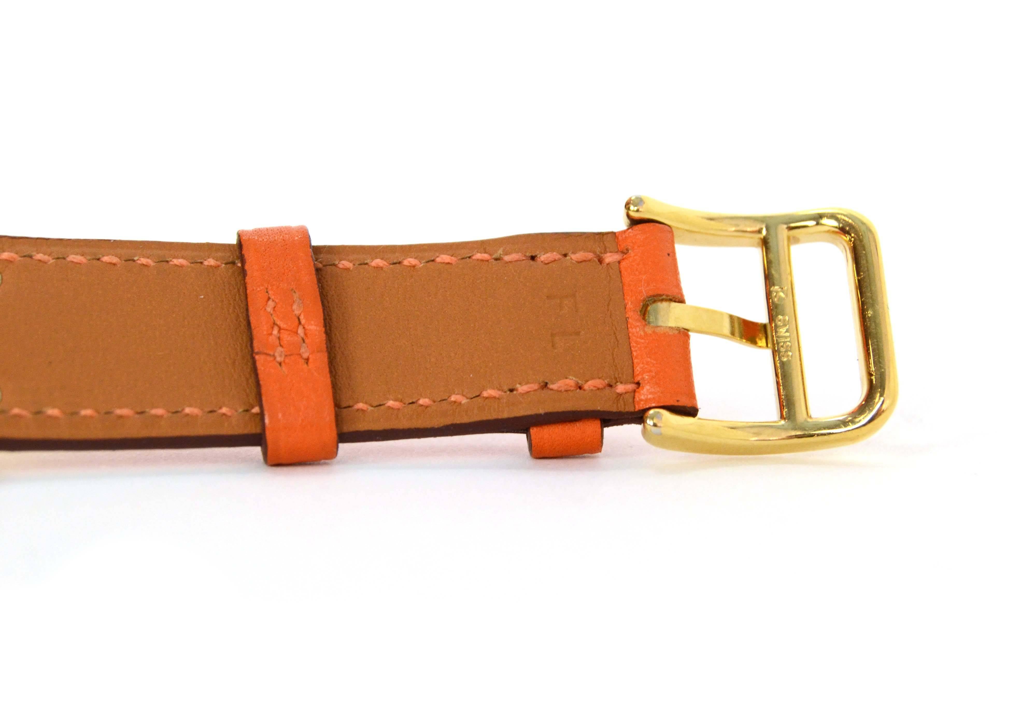 Hermes Orange Swift Medor Watch GHW For Sale at 1stDibs | ghw watch ...