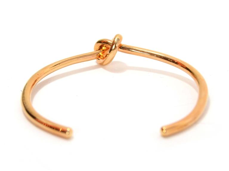 Celine Rose Gold Knot Cuff Bracelet sz L at 1stDibs | celine knot ...