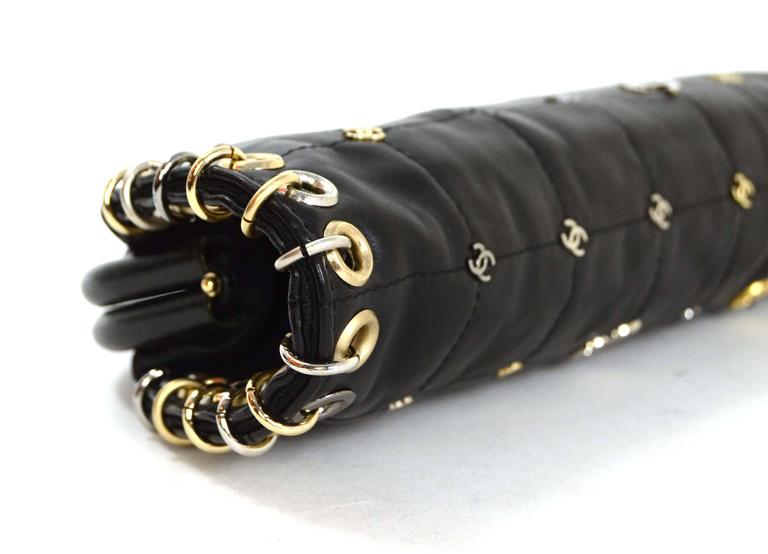 Chanel Black Lambskin CC Punk Timeless Clutch Bag For Sale at 1stDibs ...