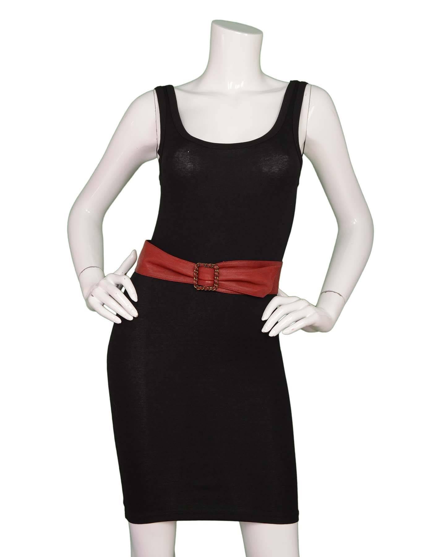 Chanel Red Leather Sash Belt BHW For Sale at 1stDibs | bhw belts, black ...