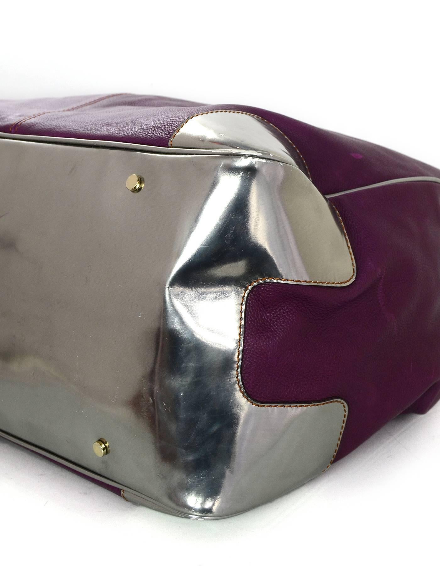 Lanvin Raspberry Leather Tote Bag at 1stDibs