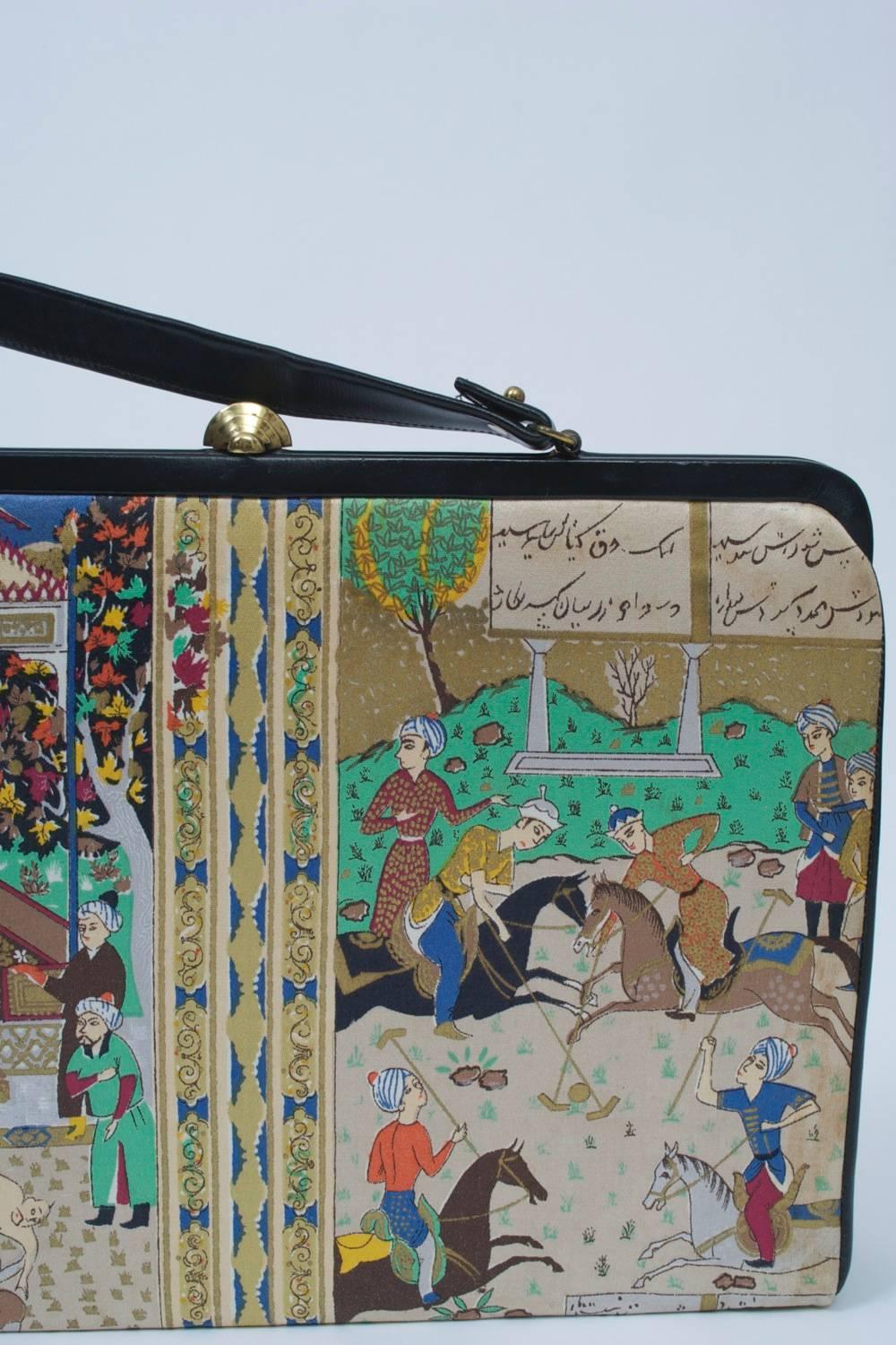 1960s Scenic Persian Handbag at 1stDibs