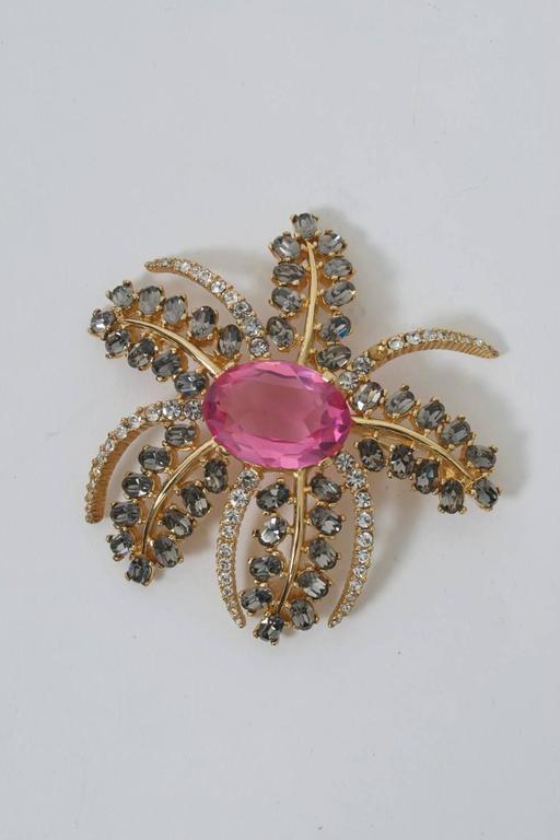 Ciner Crystal Brooch at 1stDibs