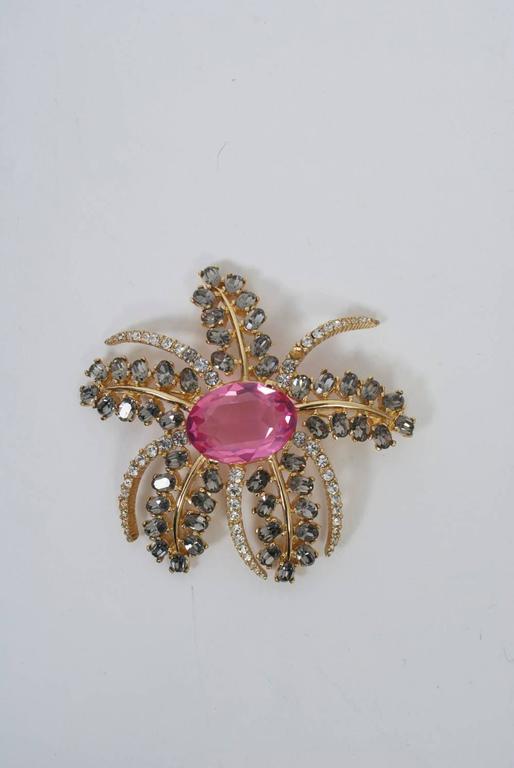 Ciner Crystal Brooch at 1stDibs