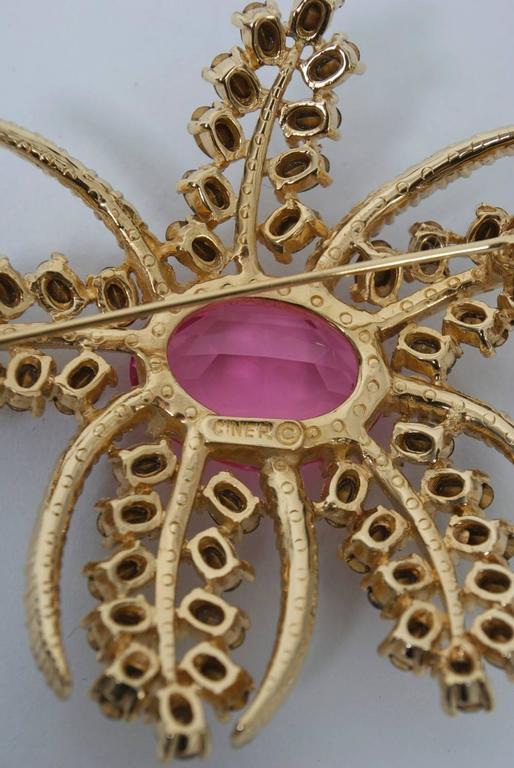 Ciner Crystal Brooch at 1stDibs
