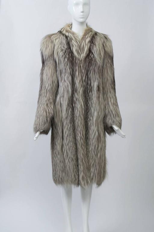 Vintage Silver Fox Coat at 1stDibs | vintage silver fox fur coat