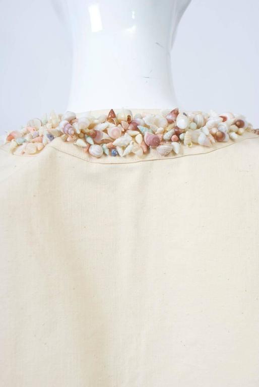 Beige Shell Tunic For Sale at 1stDibs