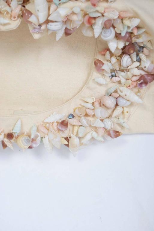 Beige Shell Tunic For Sale at 1stDibs