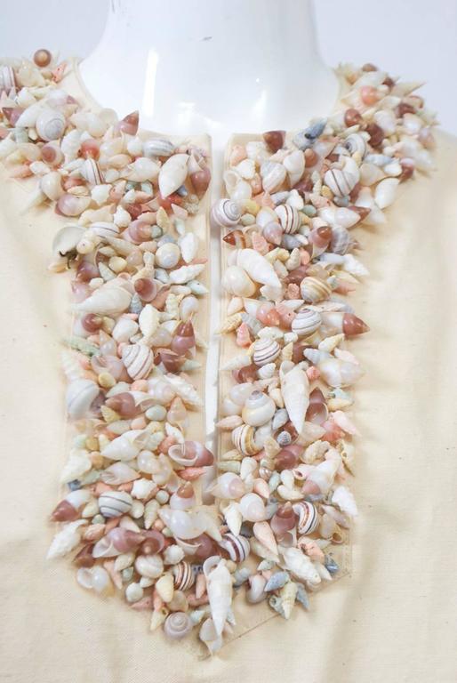 Beige Shell Tunic For Sale at 1stDibs