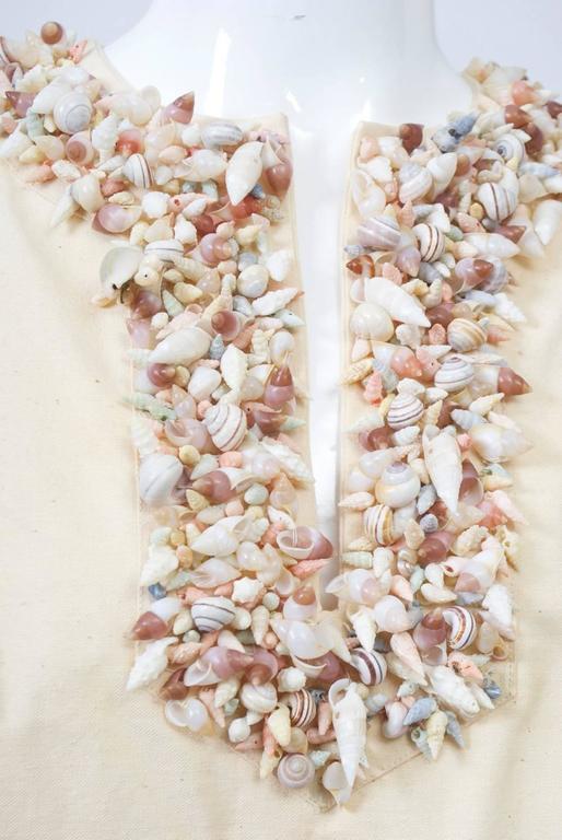 Beige Shell Tunic For Sale at 1stDibs