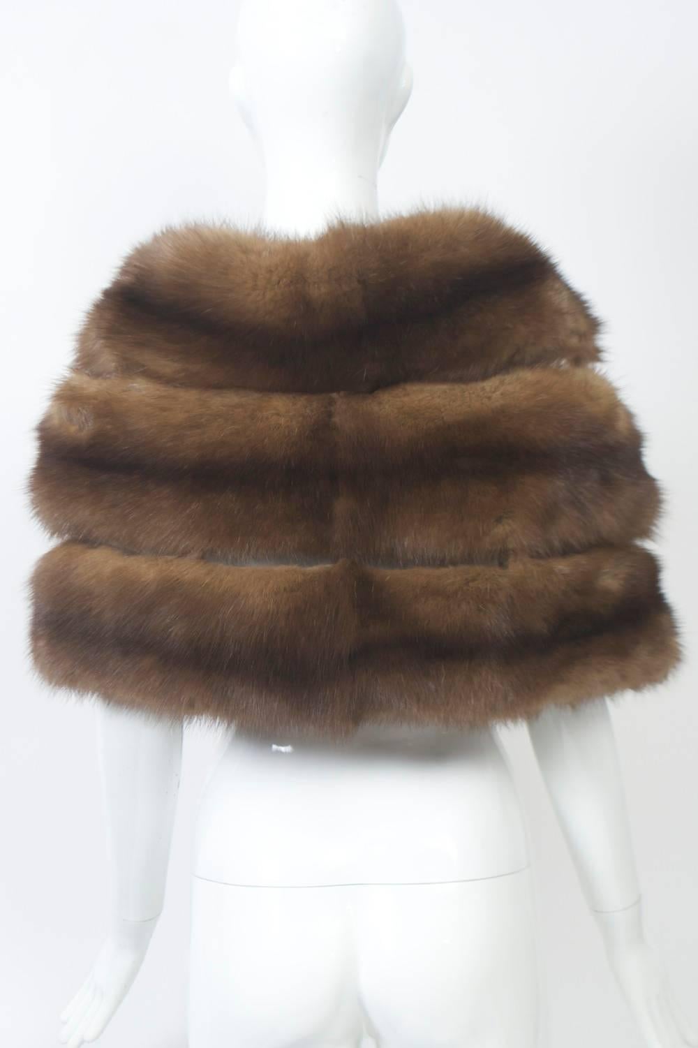 Triple-Skin Sable Stole at 1stDibs | vintage sable stole, sable skin ...