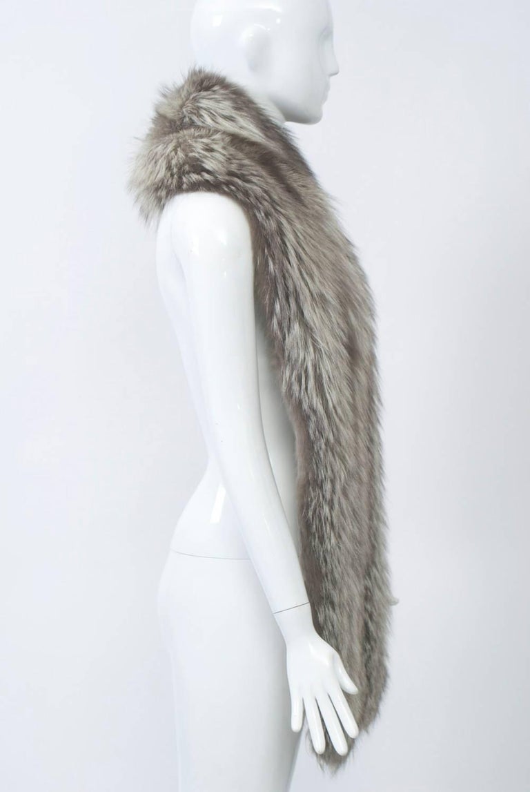 Silver Fox Stole For Sale at 1stdibs