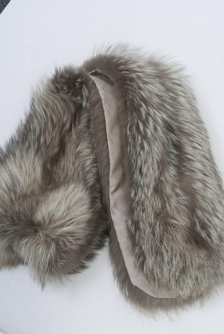 Silver Fox Stole For Sale at 1stdibs
