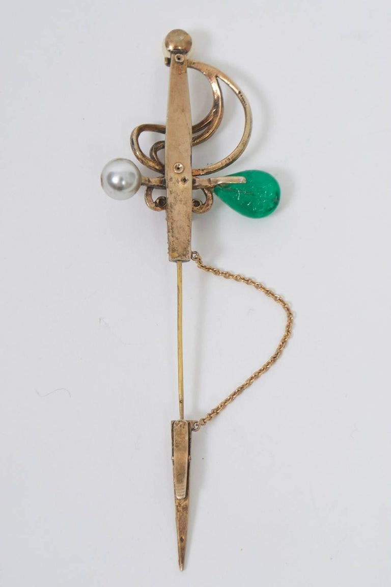 Sword-Shaped Stick Pin, France at 1stDibs