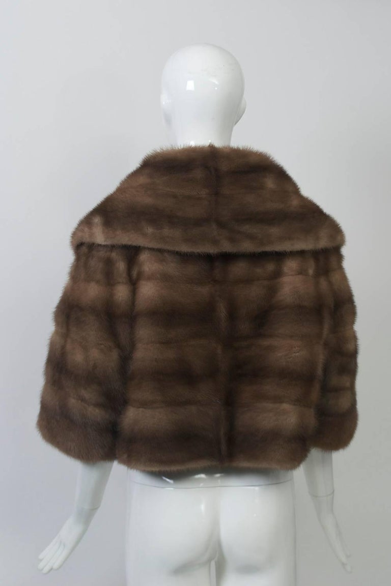 Vintage Cropped Mink Jacket at 1stDibs