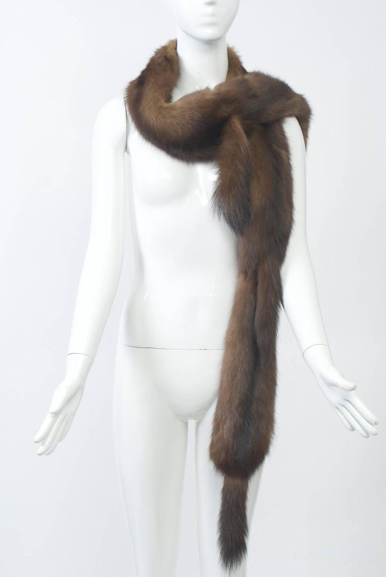 Long Sable Scarf at 1stDibs