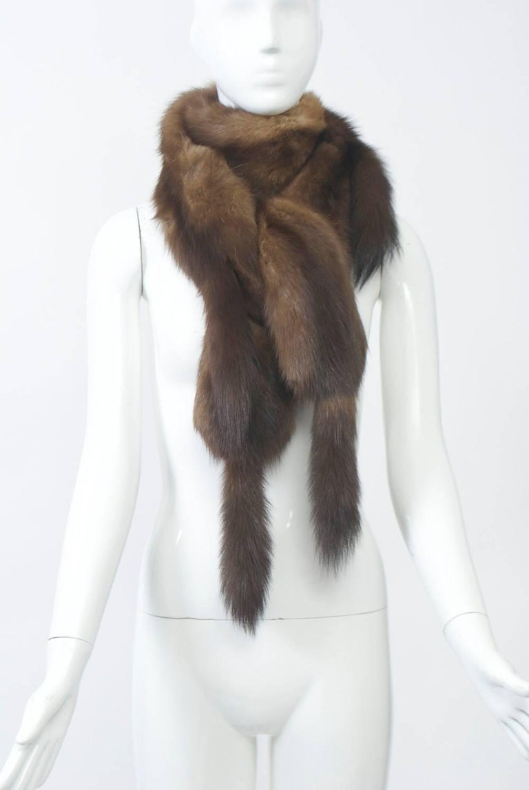 Long Sable Scarf at 1stDibs