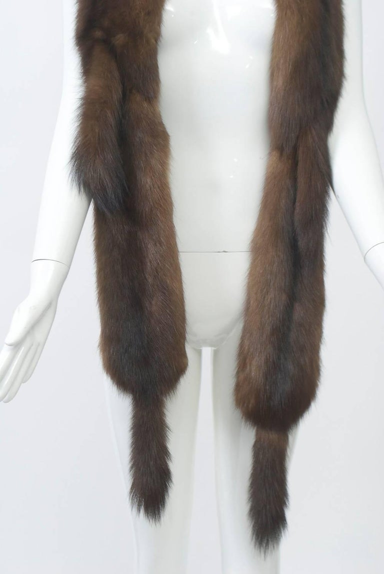 Long Sable Scarf at 1stDibs