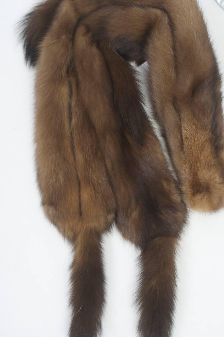 Long Sable Scarf at 1stDibs