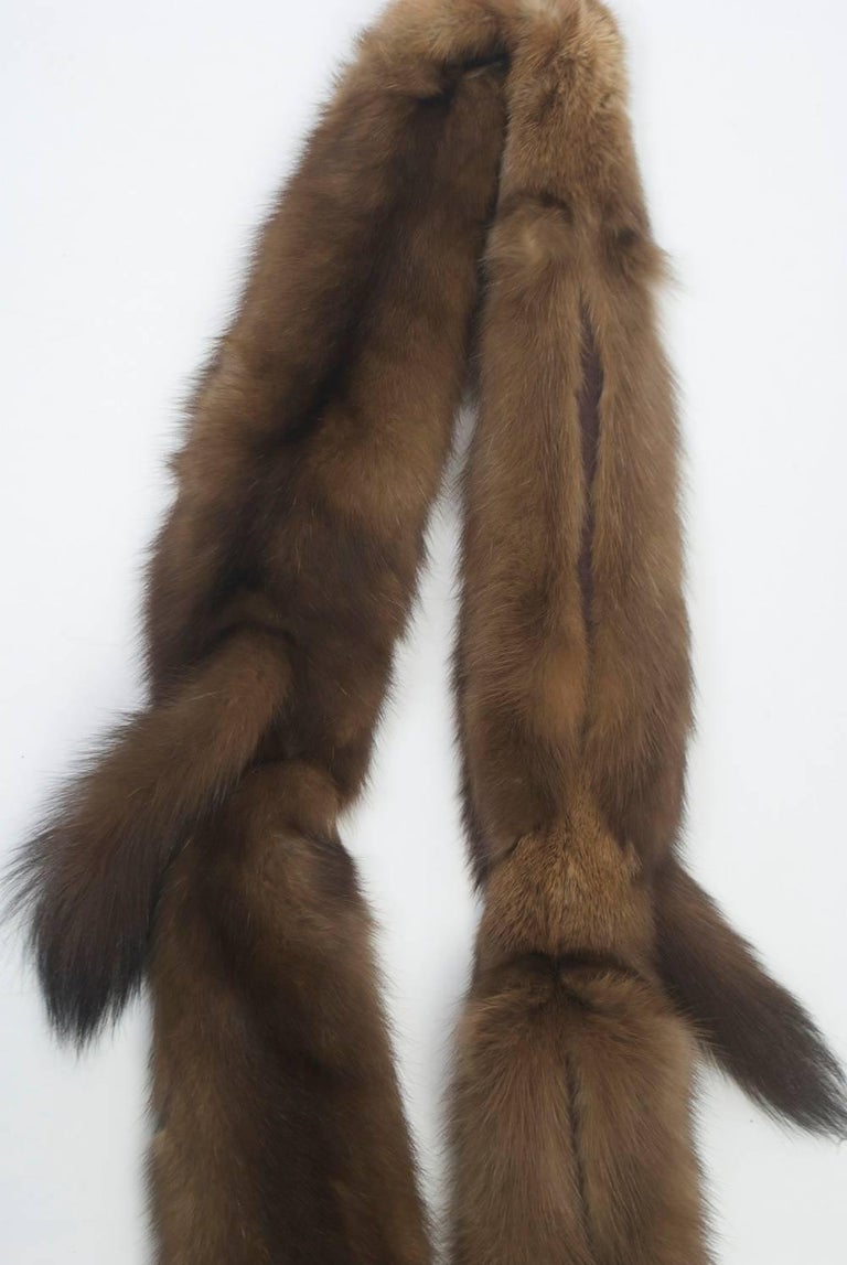 Long Sable Scarf at 1stDibs