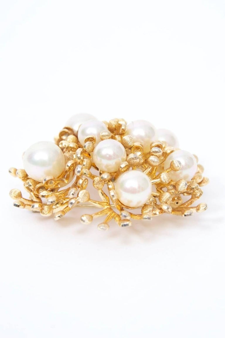 Grosse 1960s Brooch with Pearls For Sale at 1stDibs | grosse brooch