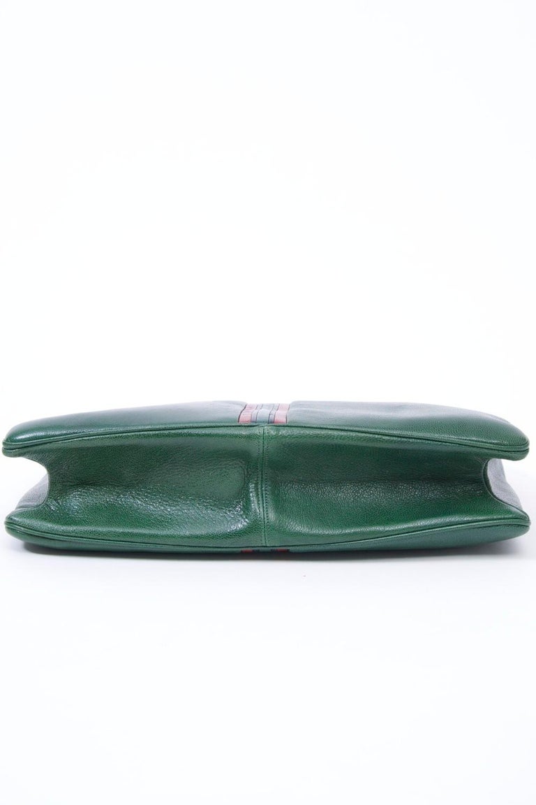 Morris Moskowitz Green Leather Handbag at 1stDibs | leather handbags ...