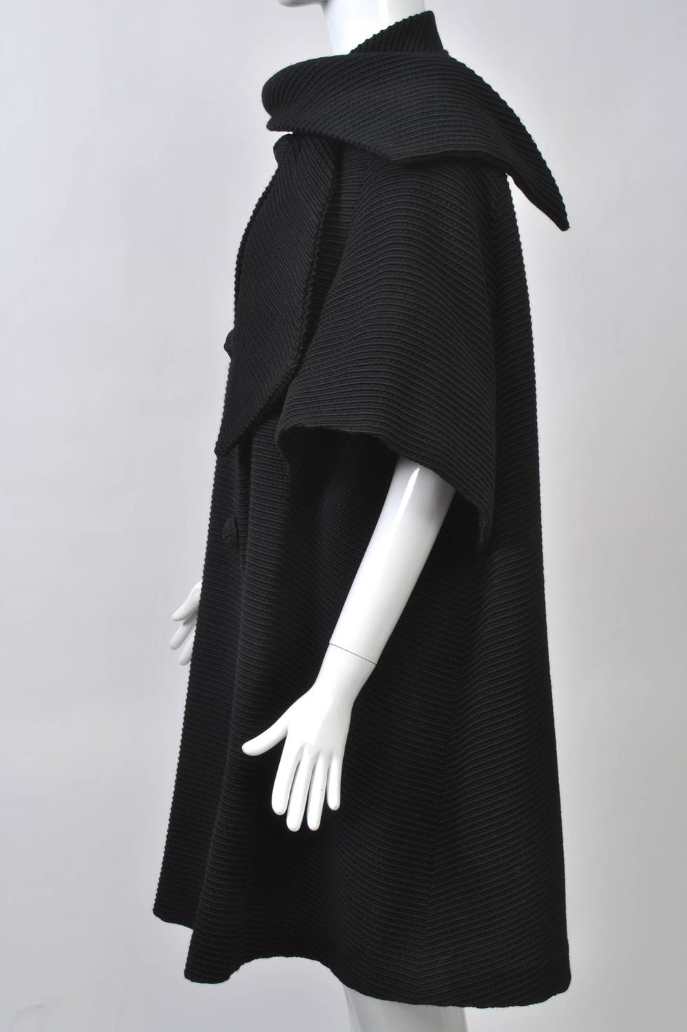 1960s Cape-Style Coat at 1stdibs