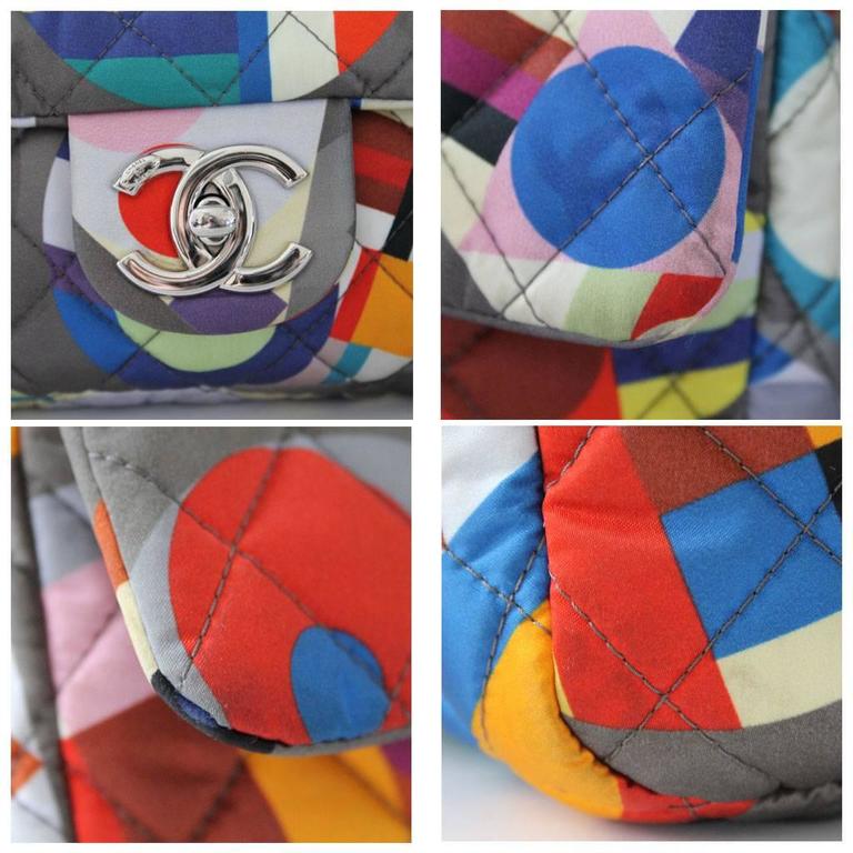 Chanel Limited Edition Multicolor Nylon Quilted Shoulder Bag Purse No ...