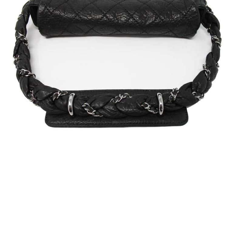 Chanel Distressed Leather Quilted Flap Lady Braid Handle Handbag at ...