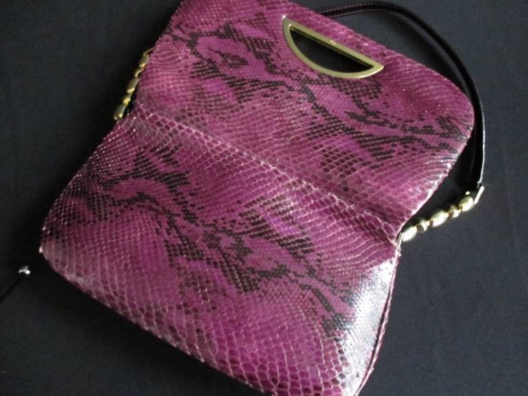 Christian Dior purple python leather bag at 1stDibs | christian dior ...