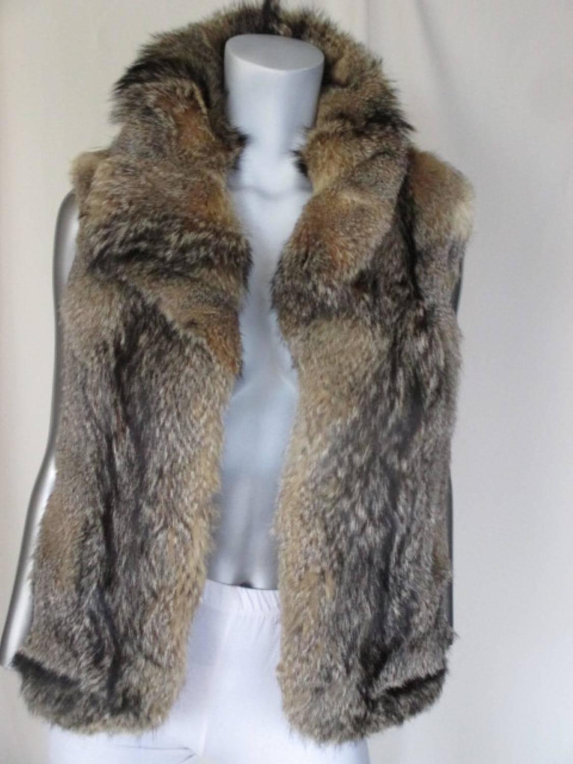 sleeveless wolf fur vest at 1stdibs