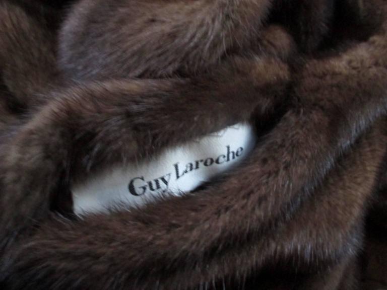 Beautiful "Balmain Paris" brown mink fur coat at 1stDibs