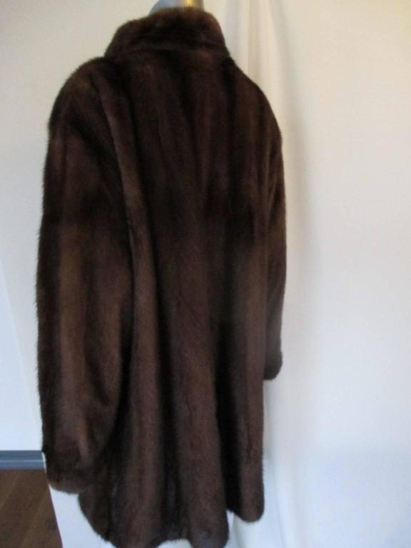 Beautiful "Balmain Paris" brown mink fur coat at 1stDibs