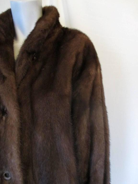 Beautiful "Balmain Paris" brown mink fur coat at 1stDibs
