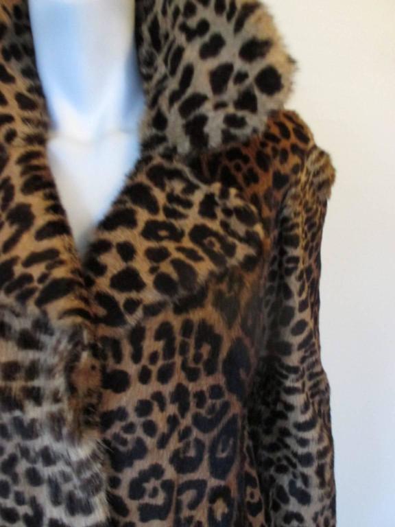 Leopard print pony skin fur coat at 1stDibs