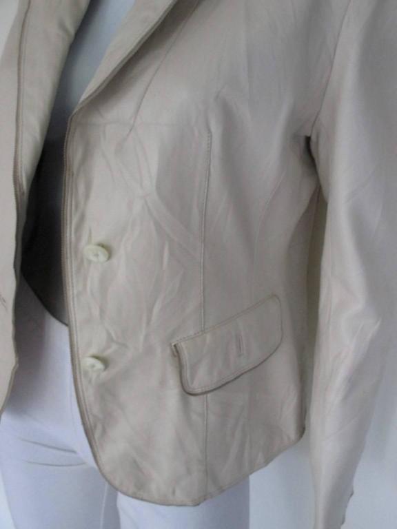 Balmain Paris Soft Leather Jacket For Sale at 1stDibs