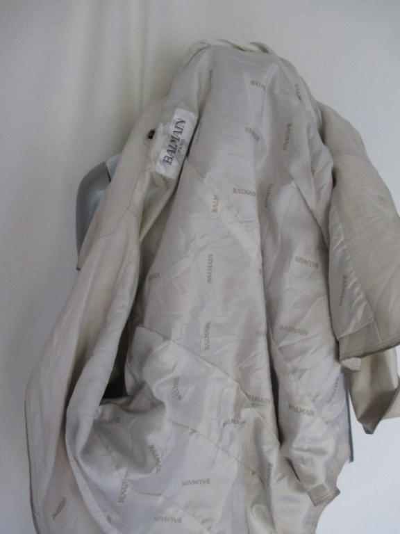 Balmain Paris Soft Leather Jacket For Sale at 1stDibs