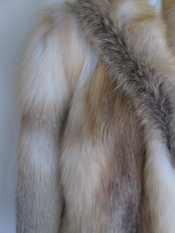 excellent golden island fox fur coat at 1stDibs
