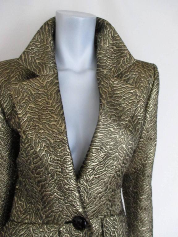 Yves Saint Laurent Gold Metallic Jacket at 1stDibs | saint laurent gold ...