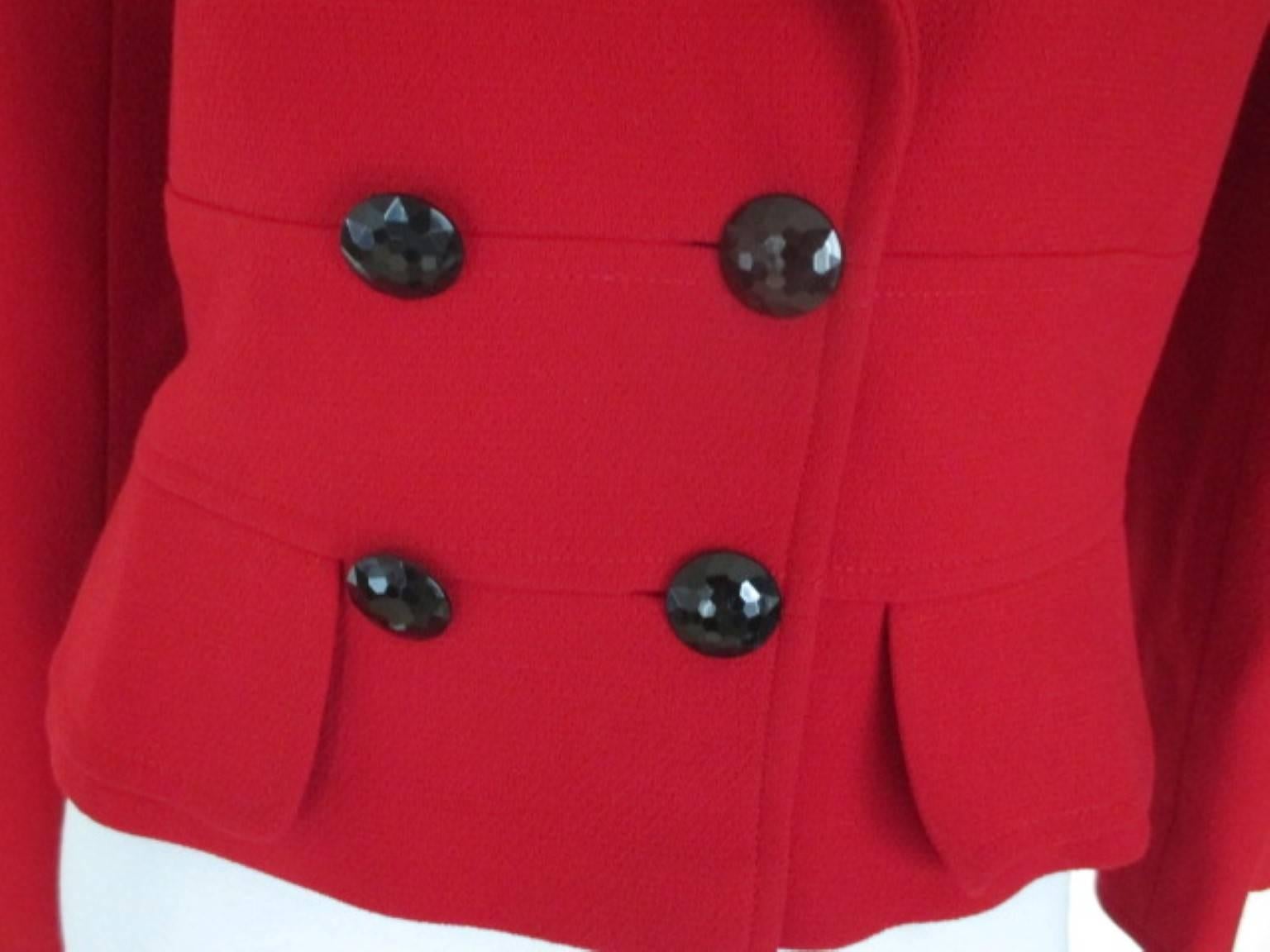Valentino Red Short Jacket at 1stDibs | short red jacket, short red ...