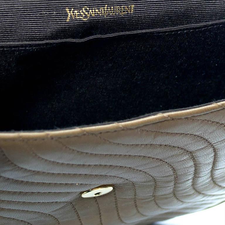 Yves Saint Laurent YSL Vintage Handbag 1970s Quilted Leather Shoulder ...
