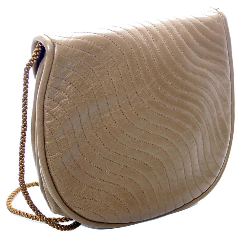 Yves Saint Laurent YSL Vintage Handbag 1970s Quilted Leather Shoulder ...