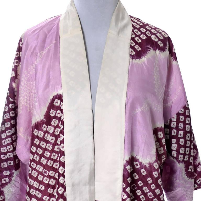 1920s Shibori Silk Japanese Vintage Kimono Robe Phoenix at 1stDibs ...