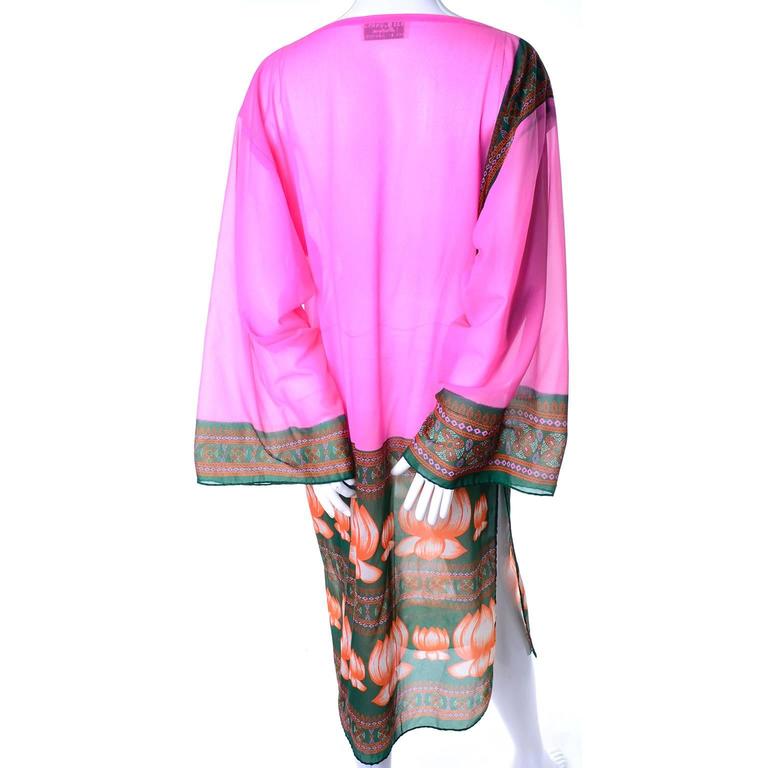 Bob Bugnand Boutique Paris New York Vintage Pink Caftan Tunic With ...