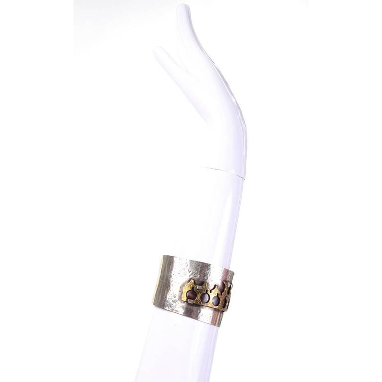 Signed Lilla Modern Brutalist Handmade Israel Mixed Metal Vintage ...